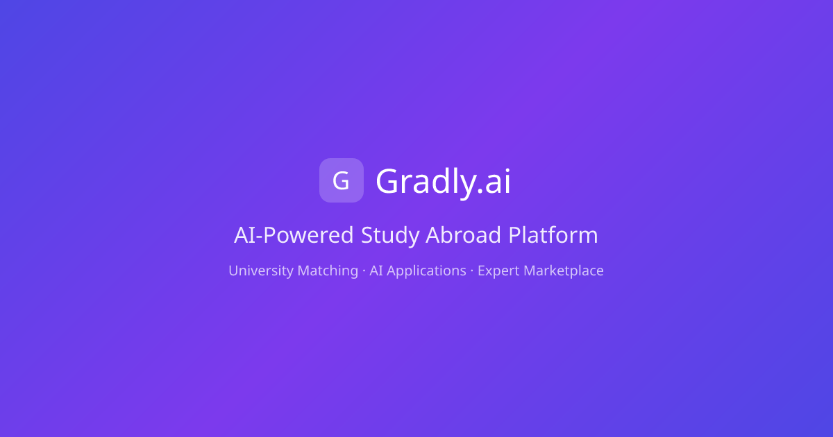 Gradly.ai — AI-Powered Study Abroad Platform